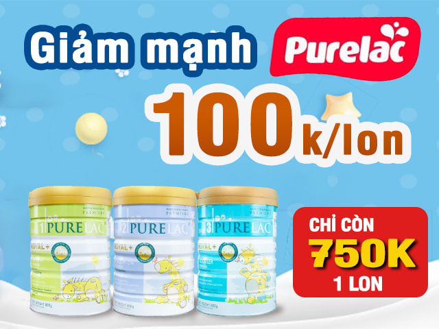 Chương trình khuyến mãi sữa Purelac 1/2025 - suachobeyeu.vn