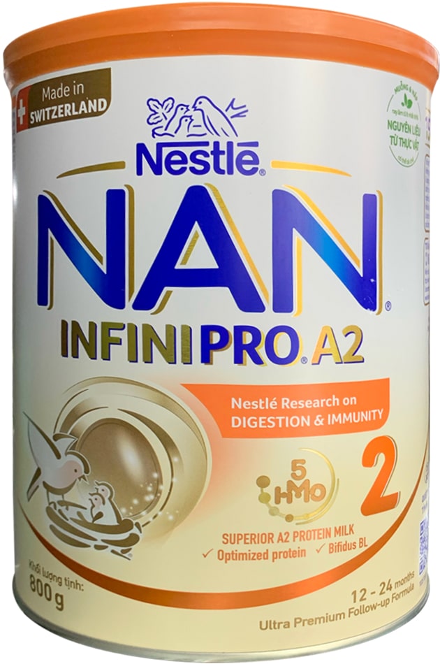 Sữa Nan InfiniPro A2 số 2 lon 800g cho trẻ 1-2 tuổi - suachobeyeu.vn